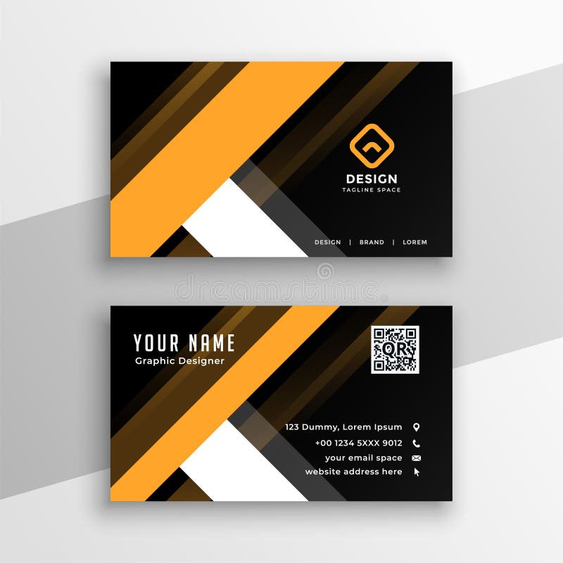Abstract and Modern Professional Business Card Layout for Corporate ...