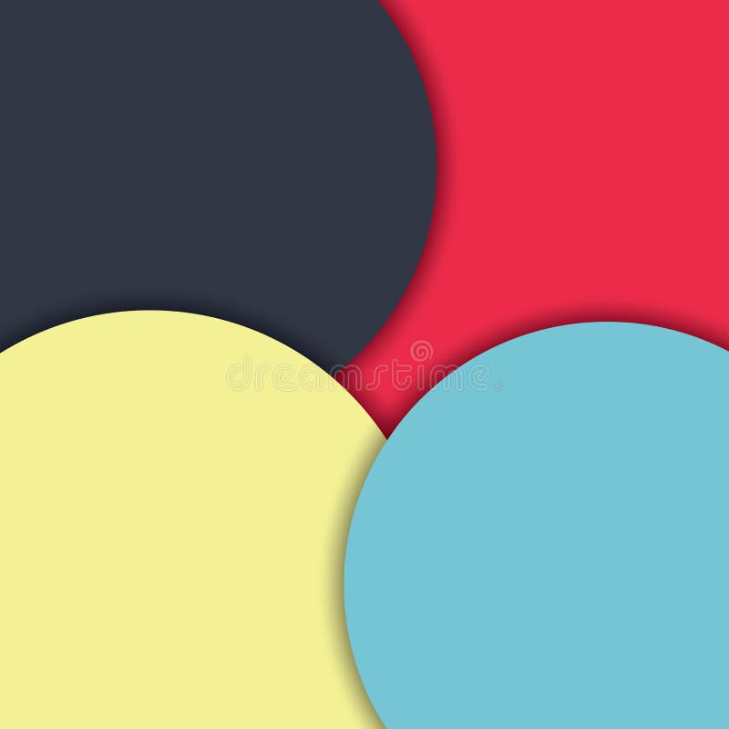 Abstract Modern Shape Circles Material Design.vector Illustration Stock ...