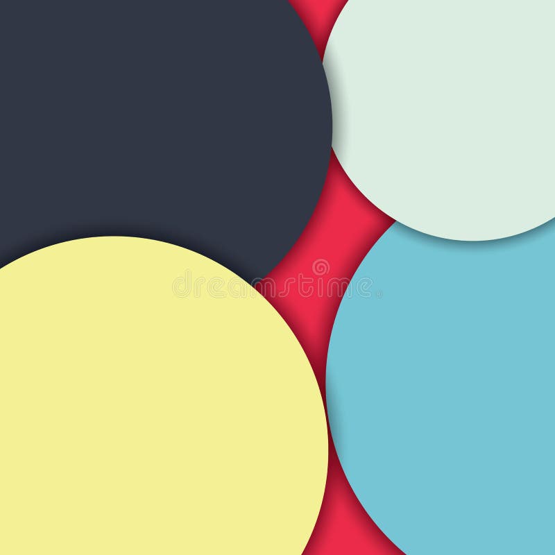 Abstract Modern Shape Circles Material Design.vector Illustration Stock ...