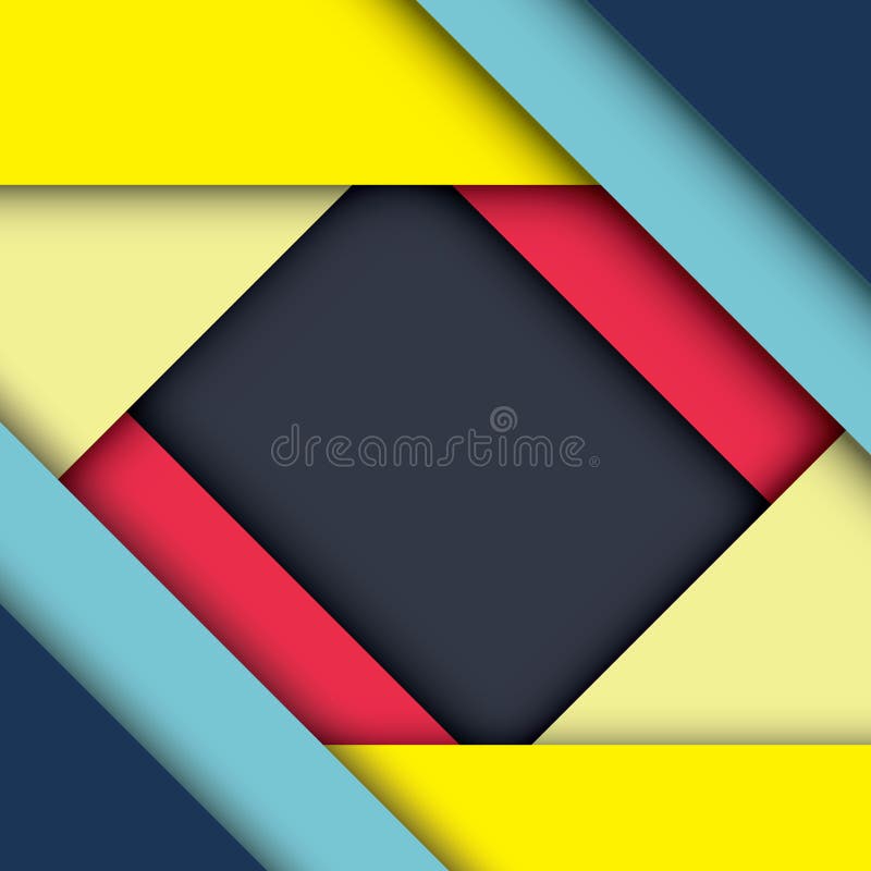 Abstract Modern Shape Material Design Style. Material Design for Stock ...