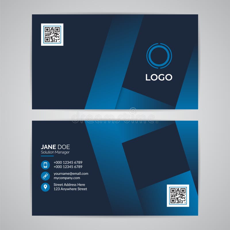 Abstract Modern Simple Business ID Card Template. Design Graphic Vector ...
