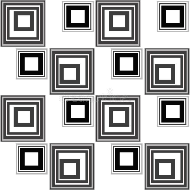 Abstract Modern Squares Seamless Pattern Texture Retro Monochrom Stock ...