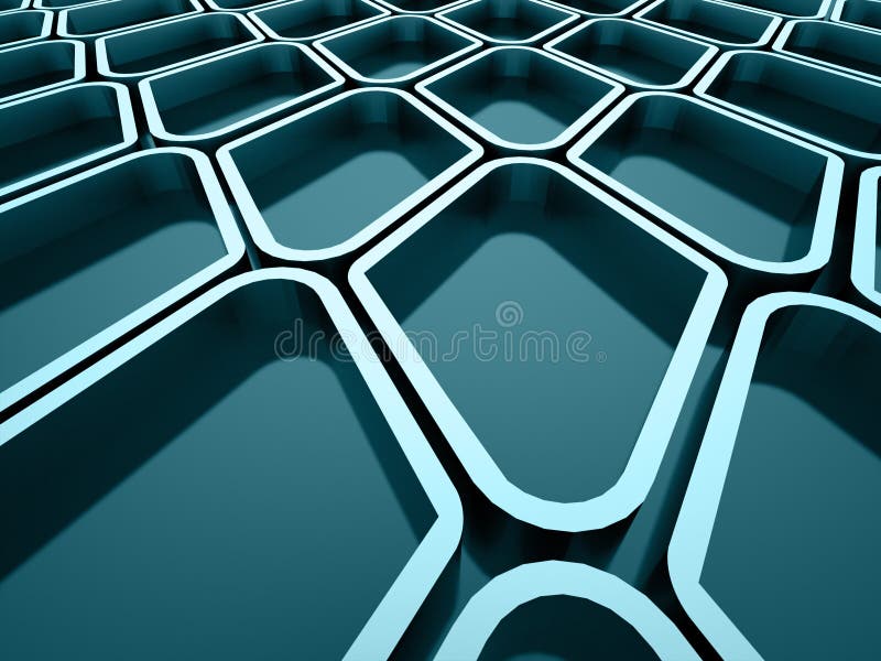 Abstract modern structure stock illustration. Illustration of glow ...