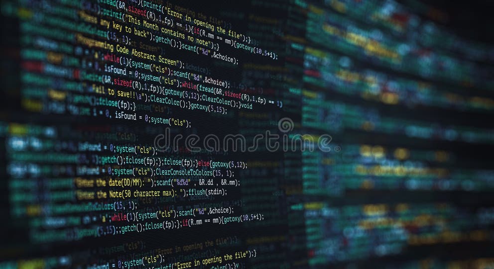 Abstract Modern Tech of Programming Code Screen Developer Stock Photo - Image of abstract ...
