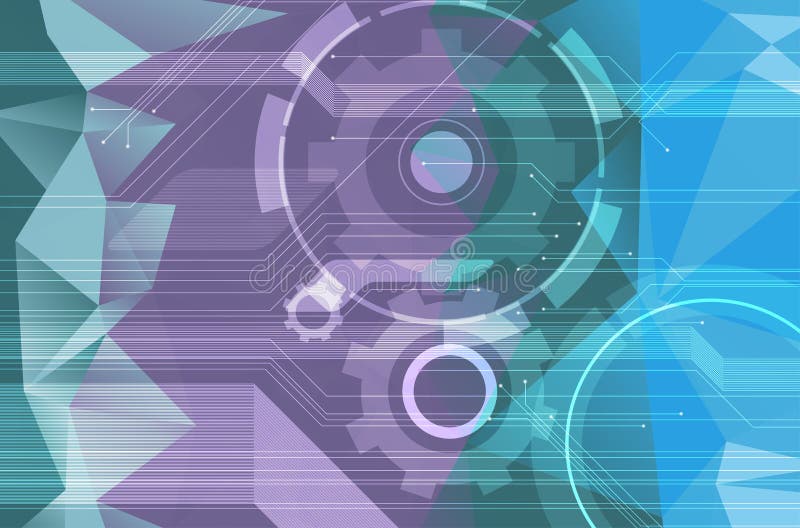 Abstract Modern Technical Background Stock Vector - Illustration of ...
