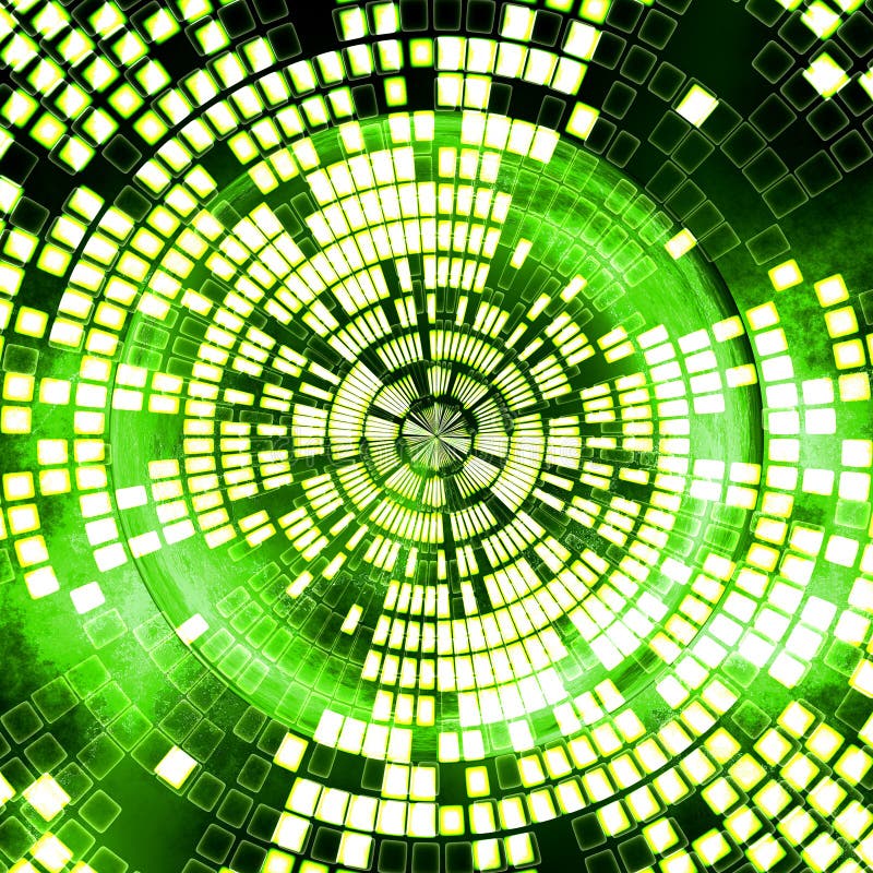 Abstract Modern Technology Circles Design Stock Illustration ...