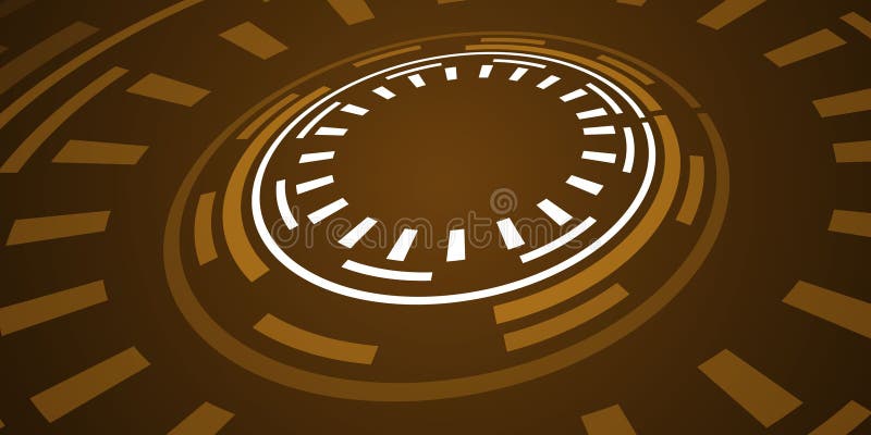 Abstract Modern Technology Circles Vector Background. Stock ...