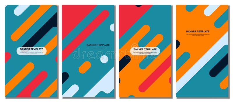 Abstract Modern Template Set Background. Stock Vector - Illustration of ...