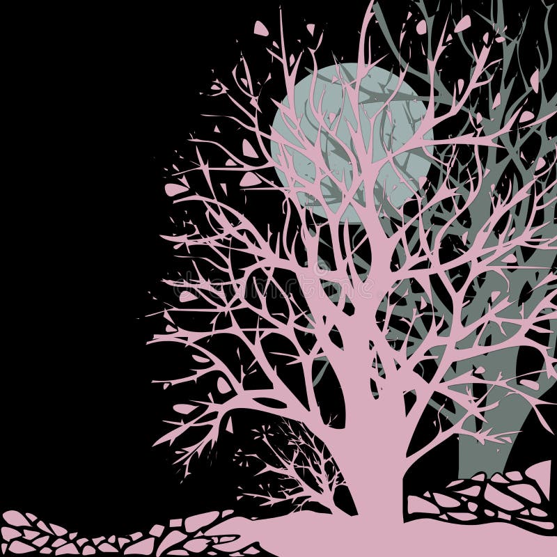 Abstract Modern Tree Illustration Christmas Stock Illustration ...