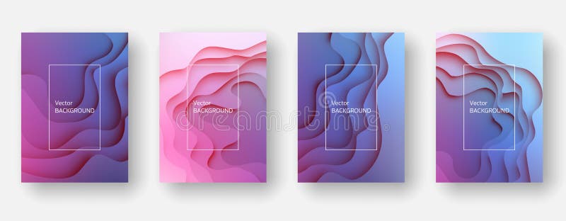 Abstract and Modern Vector Background. Paper Cut Effect Stock Vector ...