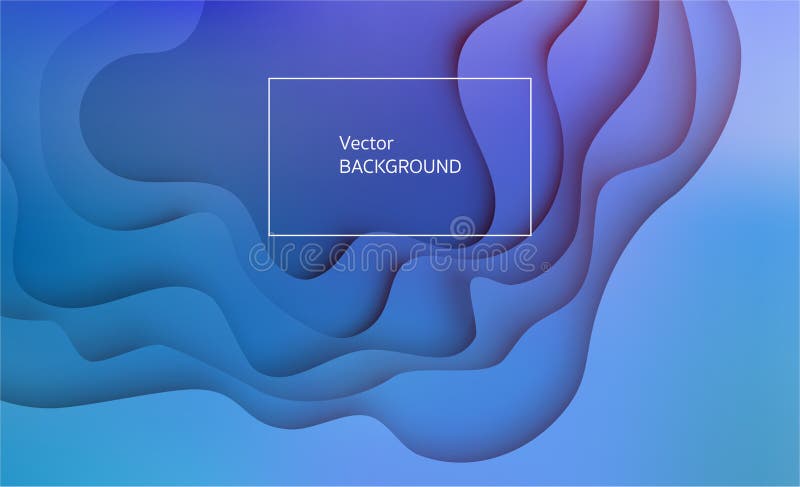 Abstract and Modern Vector Background. Paper Cut Effect Stock Vector ...