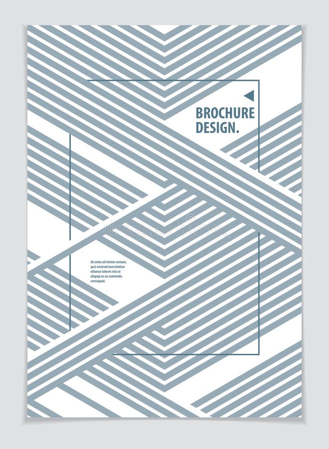 Abstract Modern Vector Minimal Template Flyer. Vector Geometric Pattern ...