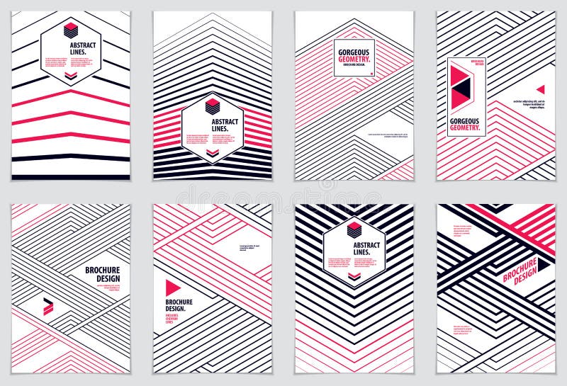 Abstract Modern Vector Minimal Template Flyers. Vector Geometric Stock ...
