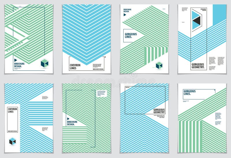 Abstract Modern Vector Minimal Template Flyers. Vector Geometric ...