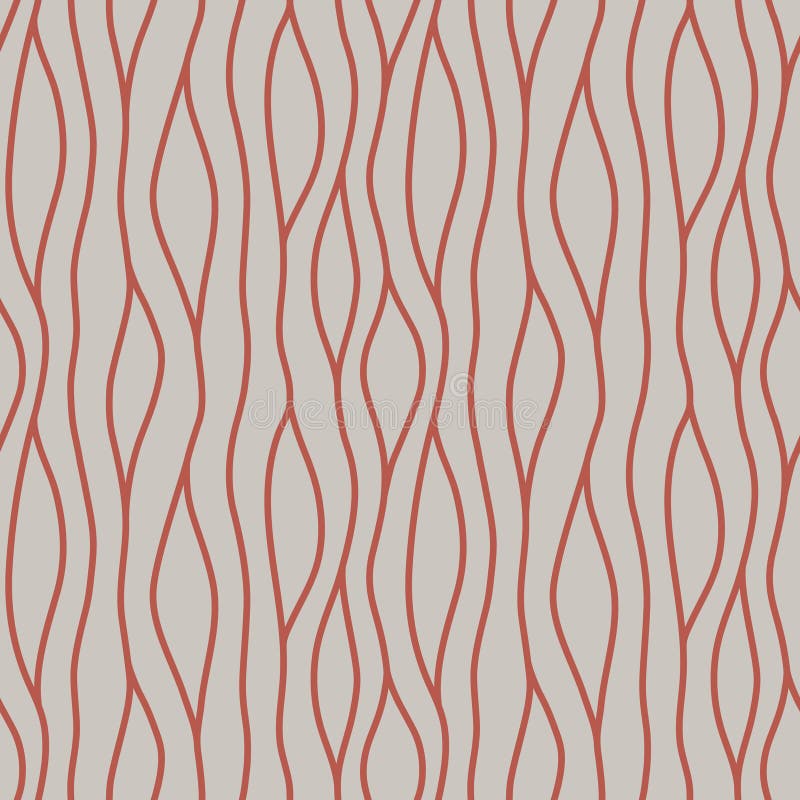 Abstract Modern Vector Seamless Pattern with Red Lines on Gray ...