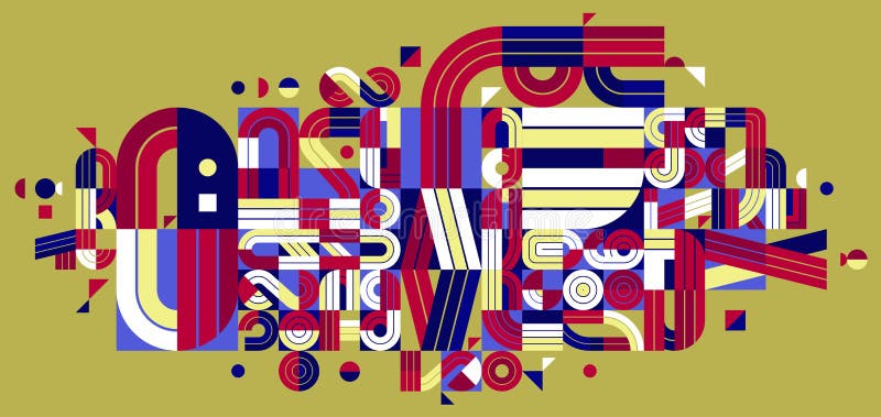 Abstract Modern Vector Trendy Design, Geometric Shapes Stylish ...