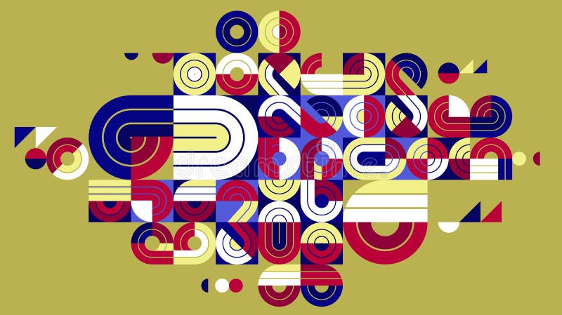 Abstract Modern Vector Trendy Design, Geometric Shapes Stylish ...