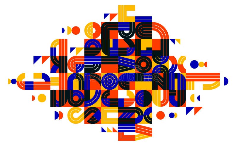 Abstract Modern Vector Trendy Design, Geometric Shapes Stylish ...