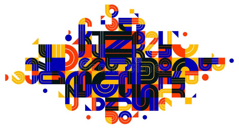 Abstract Modern Vector Trendy Design, Geometric Shapes Stylish ...