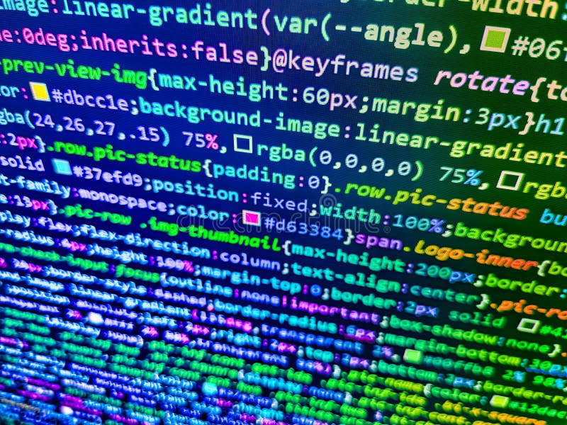 Abstract Modern Virtual Computer Script Matrix Byte Of Binary Data Rian Code Running Abstract