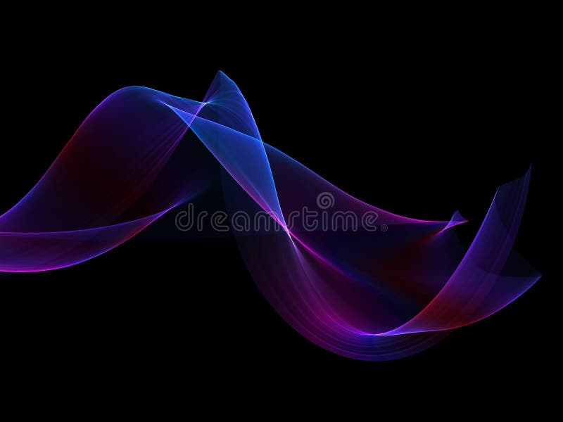 Abstract Modern Wallpaper of Flowing Waves Stock Illustration ...