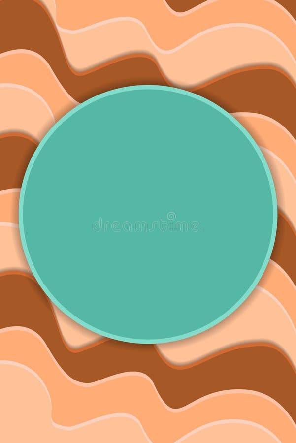 Abstract Modern Wave Graphic Background with Round Banner. Creative ...