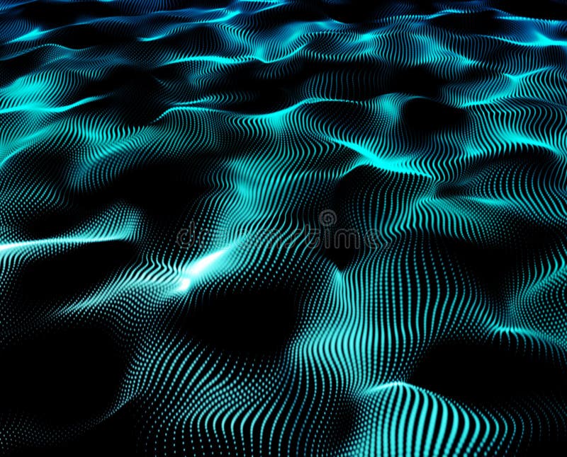 Abstract Modern Wave Light Background Stock Illustration - Illustration ...