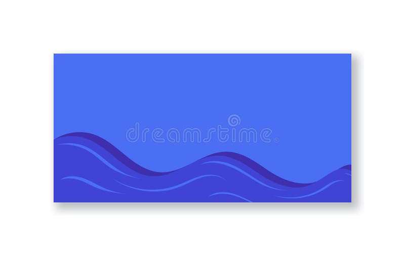 Abstract Modern Waves Simple Blue Background Stock Illustration ...