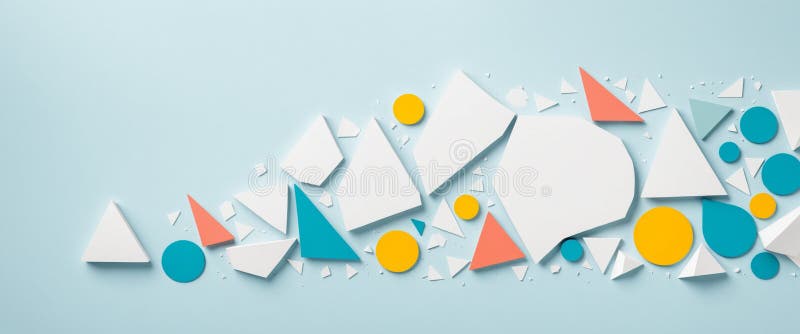 Abstract Modern White Background with Irregular Geometric Forms and ...