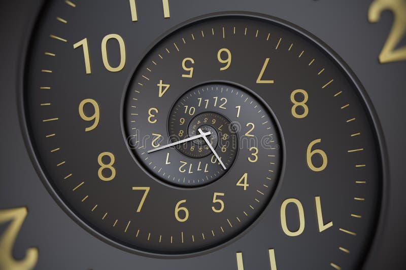 Black Spiral Clock Dial Stock Illustrations – 271 Black Spiral Clock ...