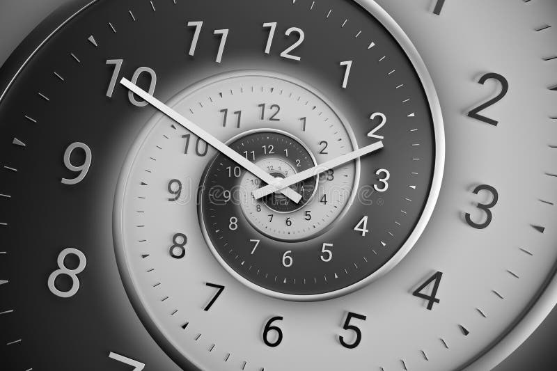 Black Spiral Clock Dial Stock Illustrations – 271 Black Spiral Clock ...