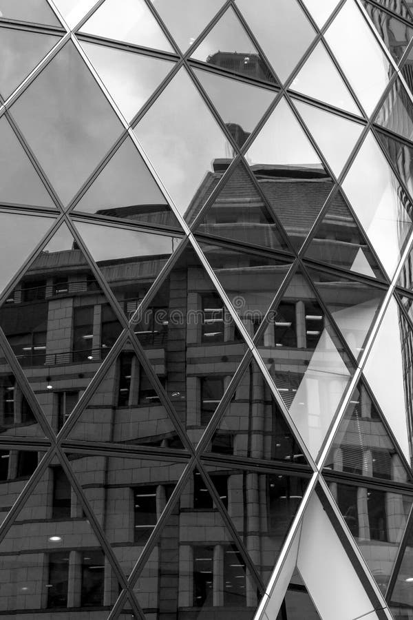 Abstract Modern Window Building Reflection Stock Photo - Image of ...