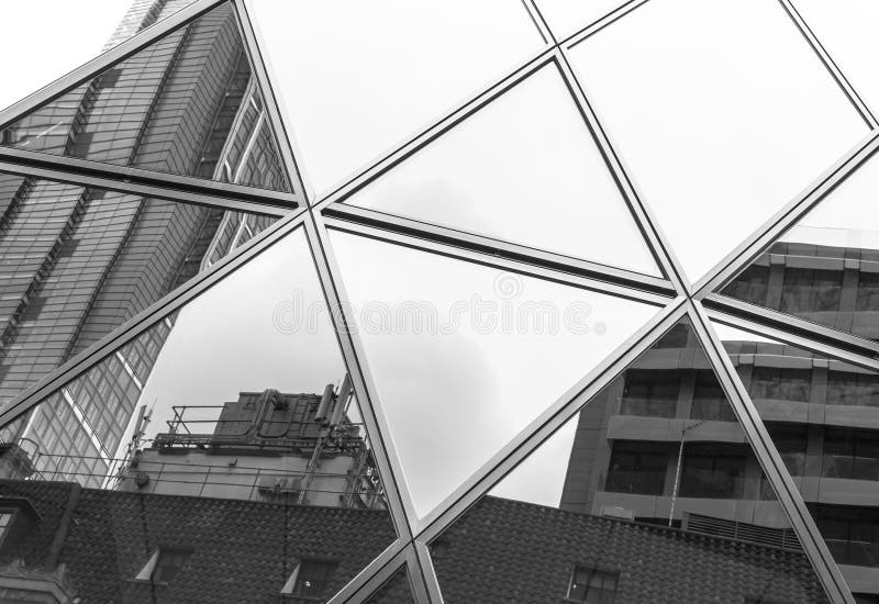 Abstract Modern Window Building Reflection Stock Photo - Image of ...