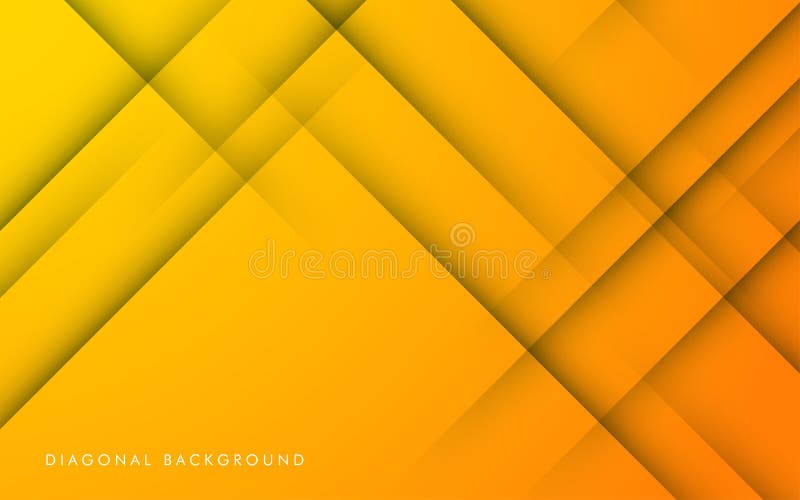 Abstract Modern Yellow Orange Gradient Diagonal Stripe with Shadow and ...