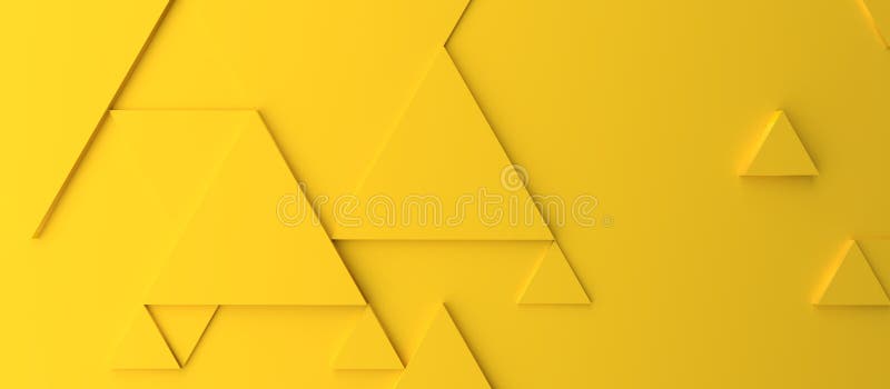 Abstract Modern Yellow Triangle Background Stock Illustration ...