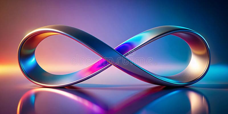Abstract Moebius Strip Desktop Background AI-Generated Content Stock ...