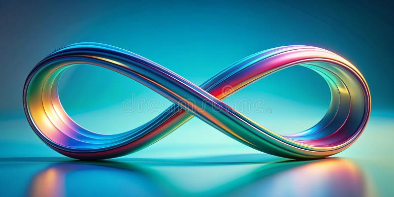 Abstract Moebius Strip Desktop Background AI-Generated Content Stock ...