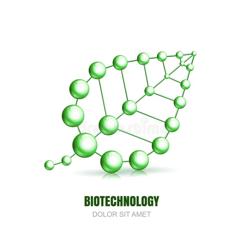 Abstract Molecular Cell Structure Of Leaf. Stock Vector - Illustration ...