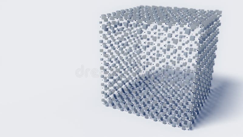 Abstract Molecular Cube Structure. Stock Footage - Video of digital ...