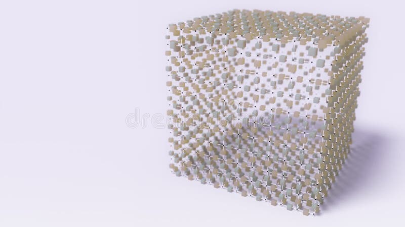 Abstract Molecular Cube Structure. Stock Footage - Video of ...