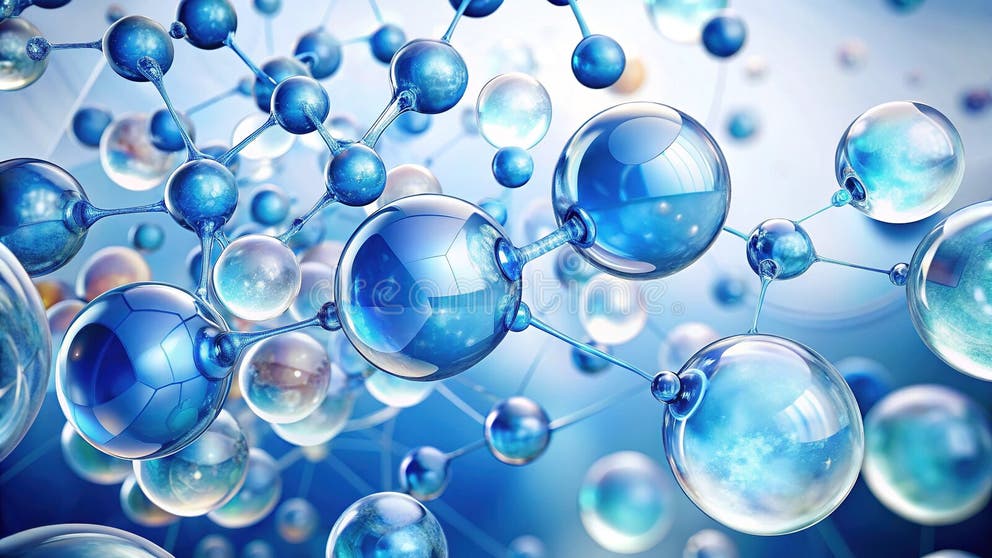 Abstract Molecular Structure and Bubbles a Clean Elegant Visual for ...