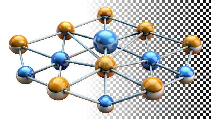 Abstract Molecular Structure Model, Science Chemistry Technology ...