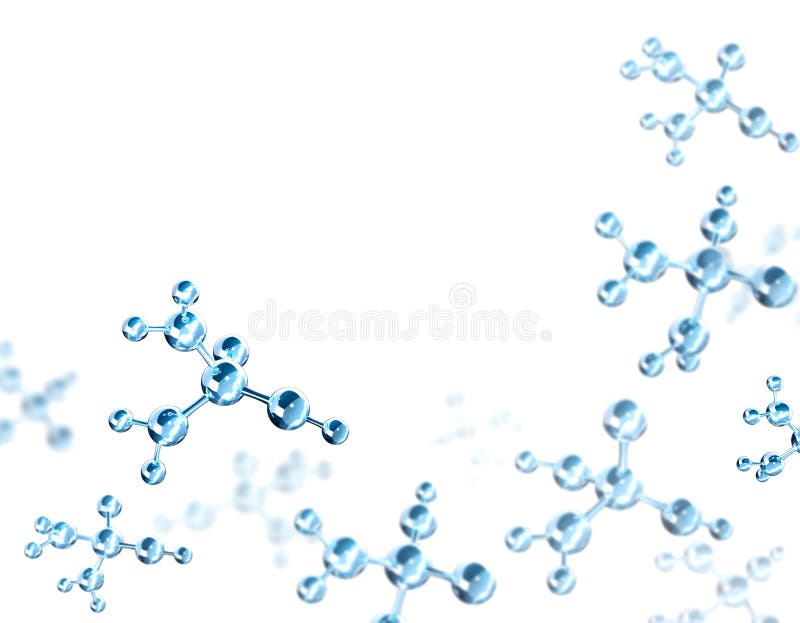 Abstract Molecular Structure Stock Illustration - Illustration of ...