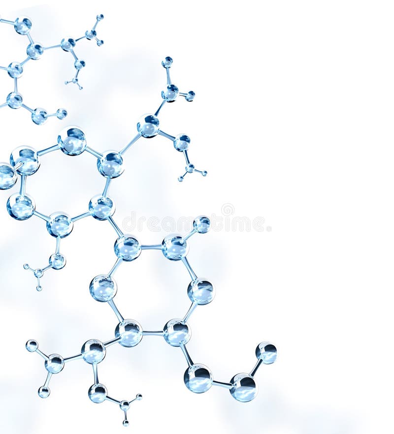 Abstract Molecular Structure Stock Illustration - Illustration of ...