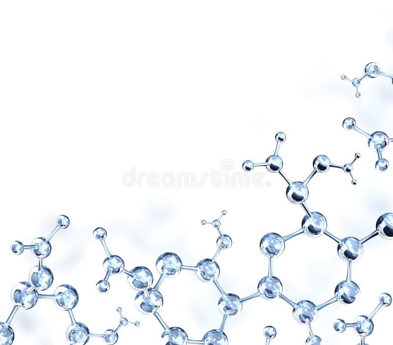 Abstract Molecular Structure Stock Illustration - Illustration of ...