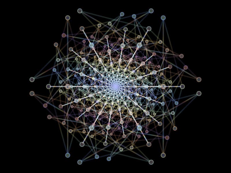 Abstract Molecular Structure Stock Illustration - Illustration of ...