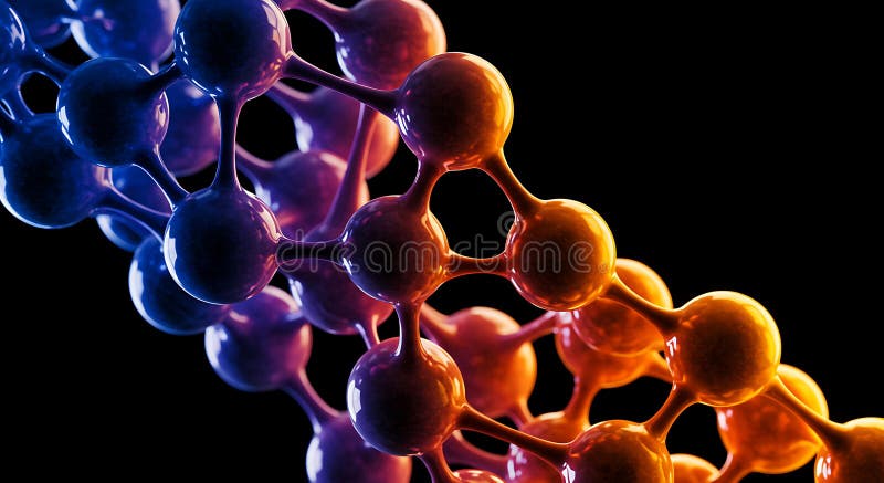 Abstract Molecular Structure: Nanotech, Science, and Technology Stock ...