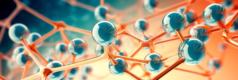 Abstract Molecular Structure: Abstract Representation of a Molecular ...