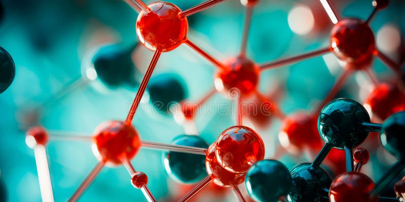 Abstract Molecular Structure Abstract Representation Of A Molecular