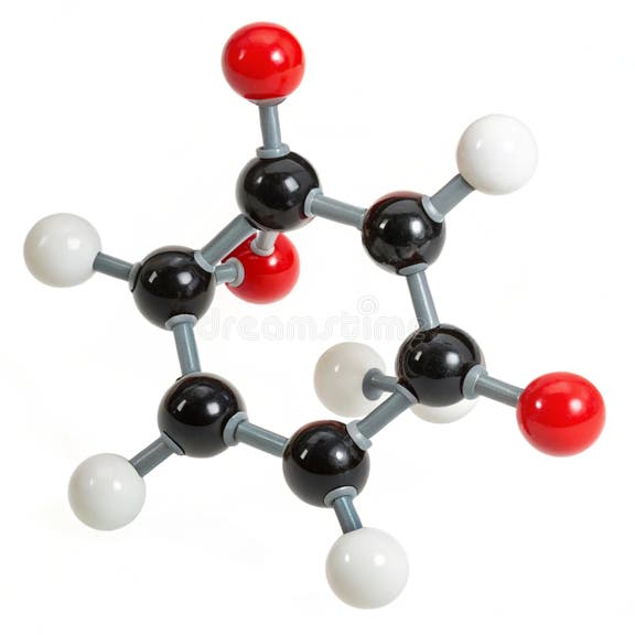 Molecular Structure Concept Isolated on White Background Stock ...